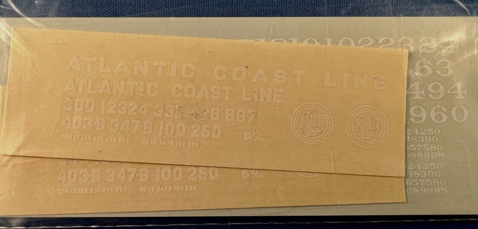 HO Walthers Decals ACL Atlantic Coast Line Steam Locomotive decal | eBay