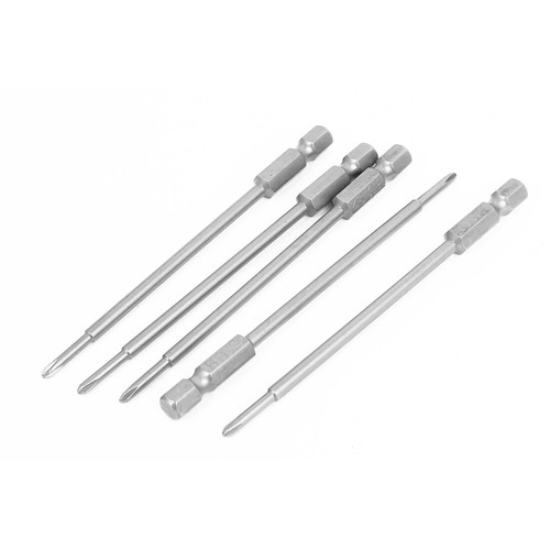 100mm Long PH0 Magnetic 2.0mm Phillips Head Screwdriver Bits 5pcs for ...