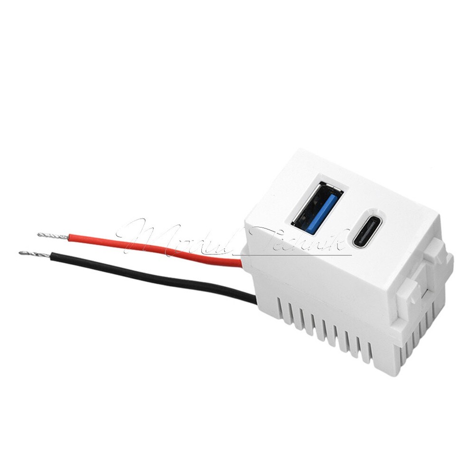 Type 128 USB Power Module 220V Socket 5V 2.1A USB+Type-C Charge Socket ...