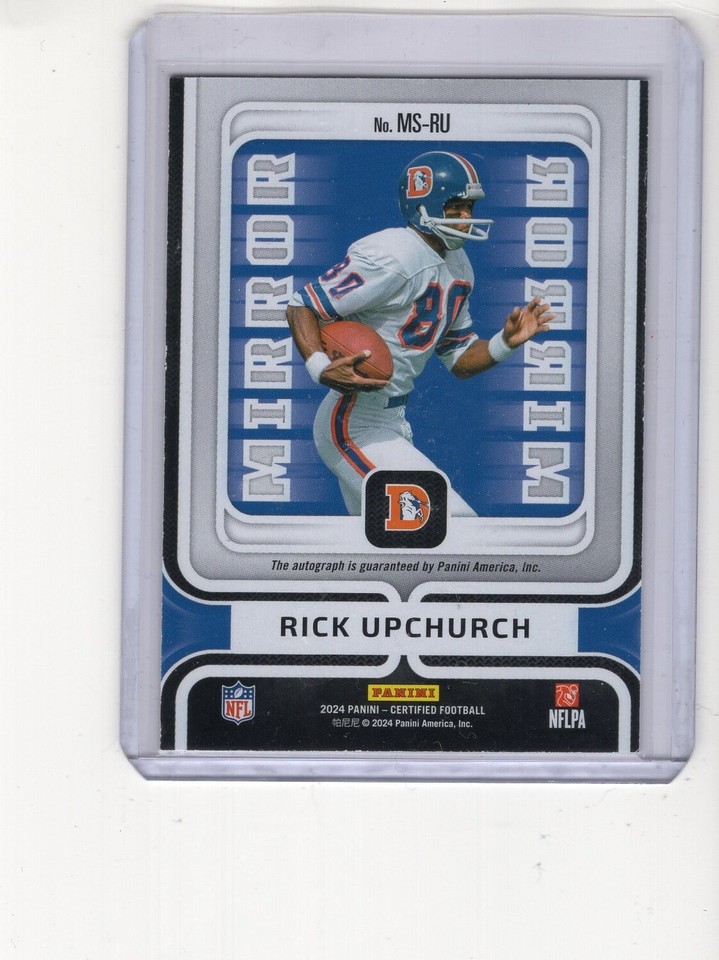 2024 CERTIFIED RICK UPCHURCH MIRROR SIGNATURES AUTO 18/30 DENVER ...