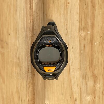 Timex Ironman WR100M Black & Silver Unisex 30 Laps Water-Resistant ...