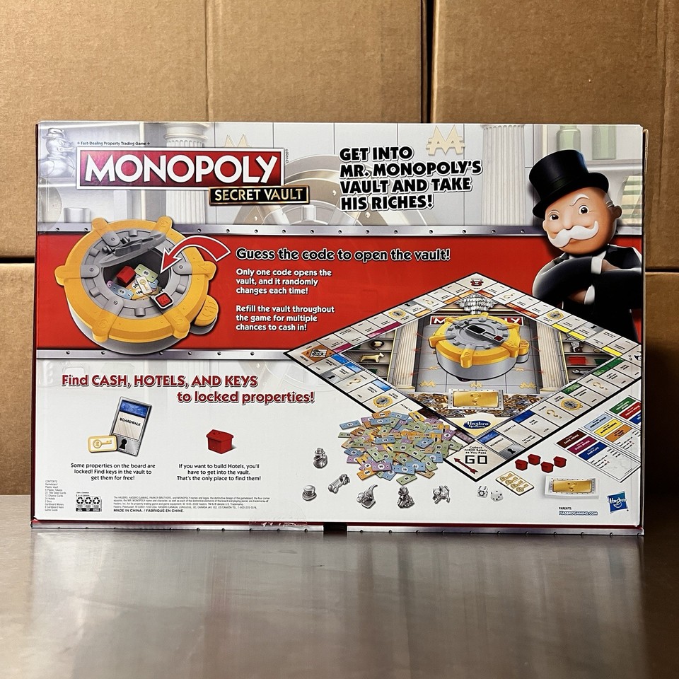 MONOPOLY Secret Vault Board Game 100% Complete NEW IN BOX | eBay