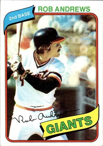 ROB ANDREWS 1980 Topps #279 BUY ANY 2 ITEMS FOR 50% OFF B214R2S8P6 | eBay