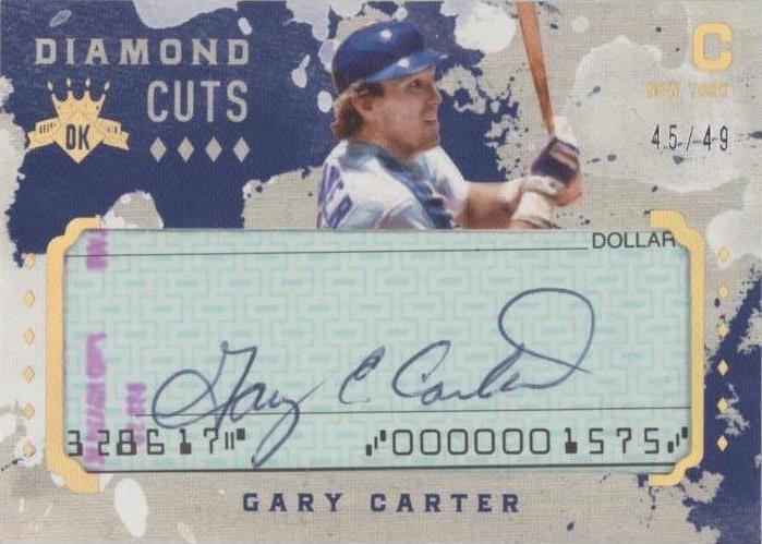 2017 Panini Diamond Kings - Diamond Cuts Gary Carter #DC-GC Holo Gold ...
