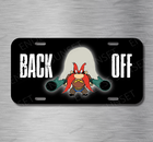 Yosemite Sam Backoff Shotgun Gun Cartoon Funny License Plate Front Auto ...