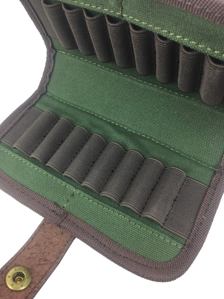 Savage Island Canvas/Leather Bullet Wallet Pouch Holds 20 Rounds | eBay UK