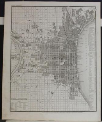 United States (Pre-1900) - Philadelphia Map