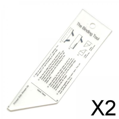 2X Acrylic Quilt Binding Tool Handy Rulers Tools Quilting | eBay Australia