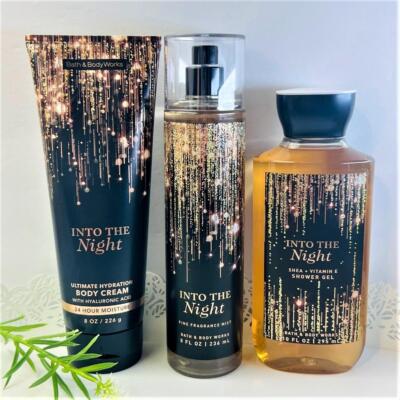 Bath & Body Works INTO THE NIGHT 3 Pc Perfect GIFT SET Full Size LOT ...