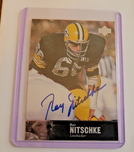 1997 Ray Nitschke Upper Deck Legends Autograph Card Mint | eBay