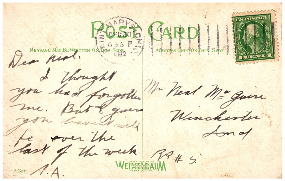 St. Marys, OH Passing Trollies Trains Drug Store Hotel The Grand -A100 ...