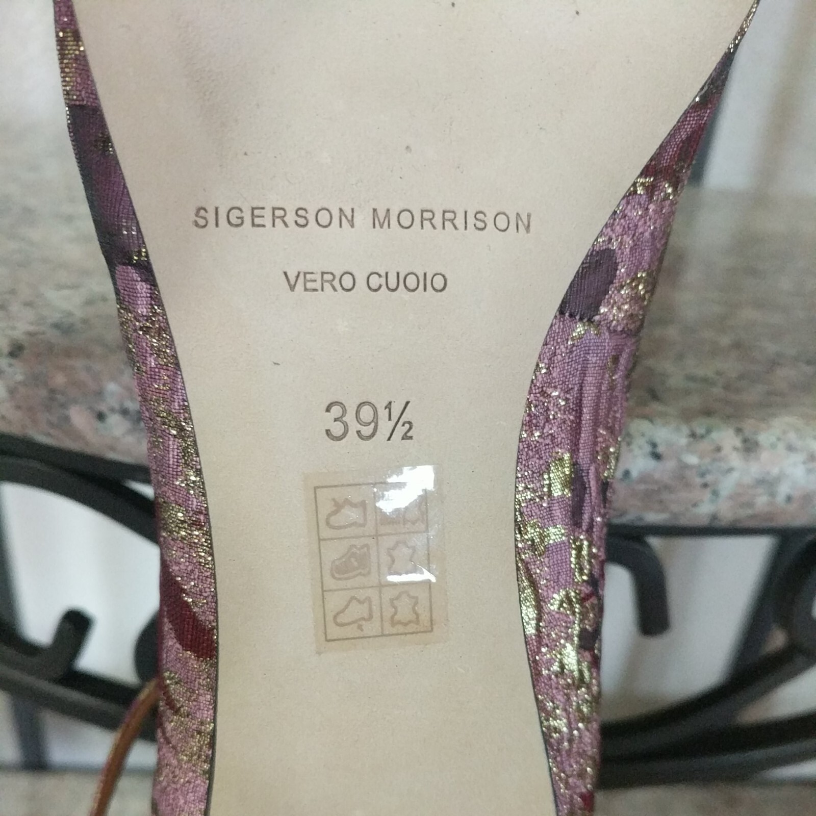 SIGERSON MORRISON SUZIE POINTY BALLET MULTICOLOR LEAT… - Gem