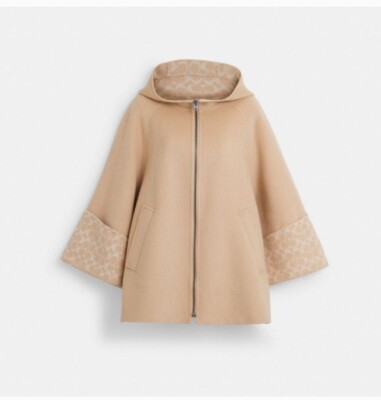 coach wool cape coat | eBay