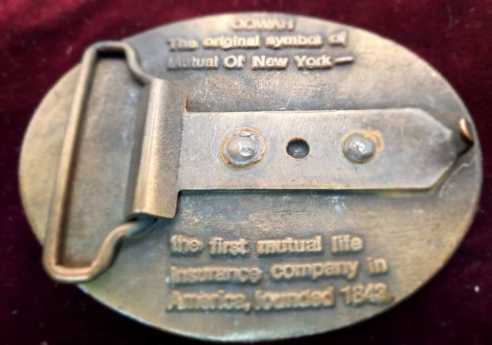Vintage Metal Belt Buckle The Mutual Life Insurance of New York | eBay