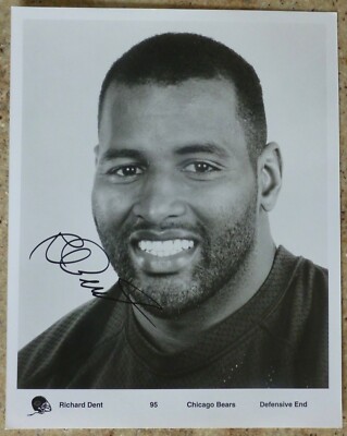 RICHARD DENT - SIGNED / AUTOGRAPHED - 8x10 PHOTO - CHICAGO BEARS | eBay