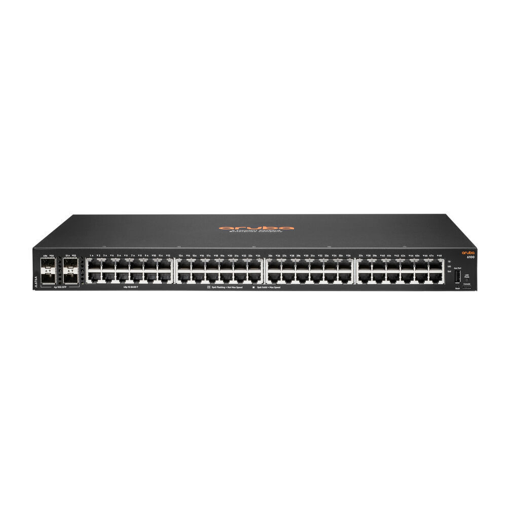 HPE Aruba 6100 48G 4SFP Switch - Schwarz (JL676A#ABB) online kaufen ...