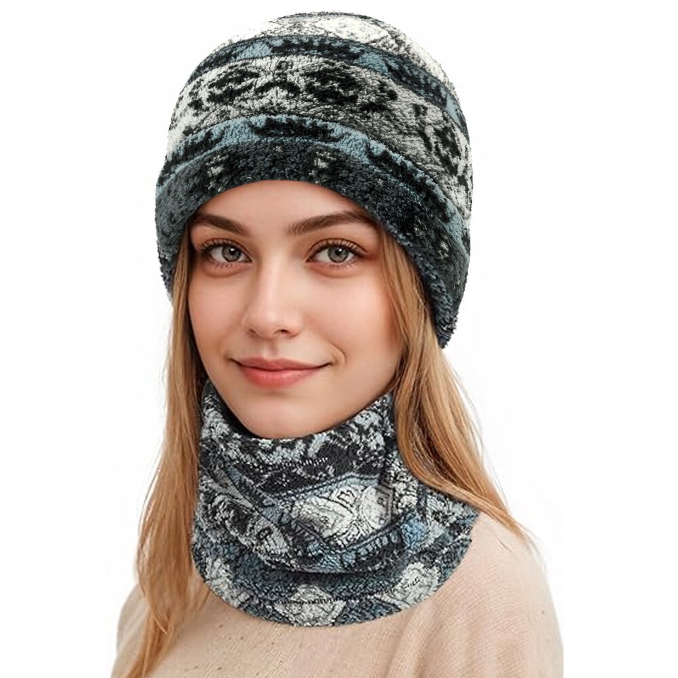 Winter Beanie Hat Windproof Skull Cap Warm Ski Hat for Outdoor Skiing ...