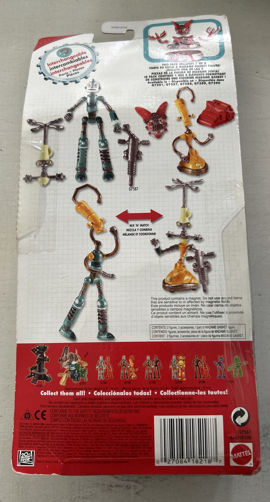 Mattel Robots Rodney Copperbottom and Crank Casey Figures in Package | eBay