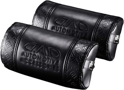 GARSON DAD Royal Car Seat Neck Pillow Monogram Leather Black HA198-11 ...