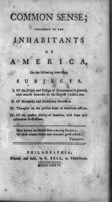 Photo:Common Sense,Thomas Paine,1776,Inhabitants of America | eBay