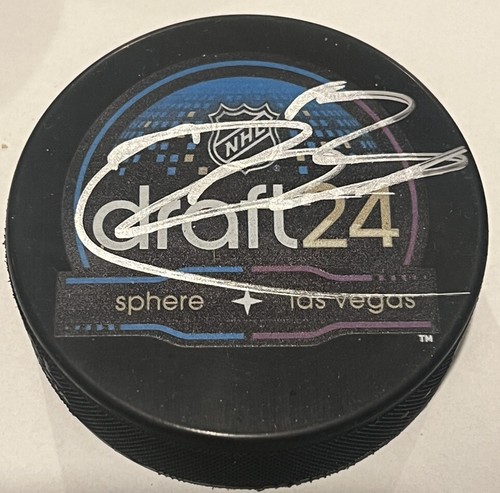 Cayden Lindstrom Columbus Blue Jackets Signed Autographed 2024 NHL ...