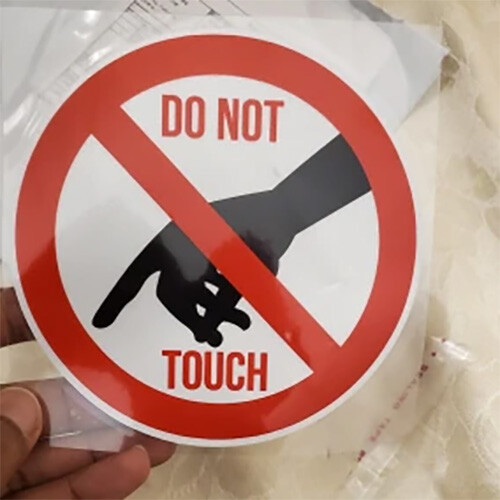 DO NOT TOUCH Warning Sign Sticker Vinyl Decal Decoration for Car Laptop ...