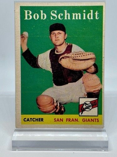 Bob Schmidt 1958 Topps Card #468 San Francisco Giants - Vintage | eBay