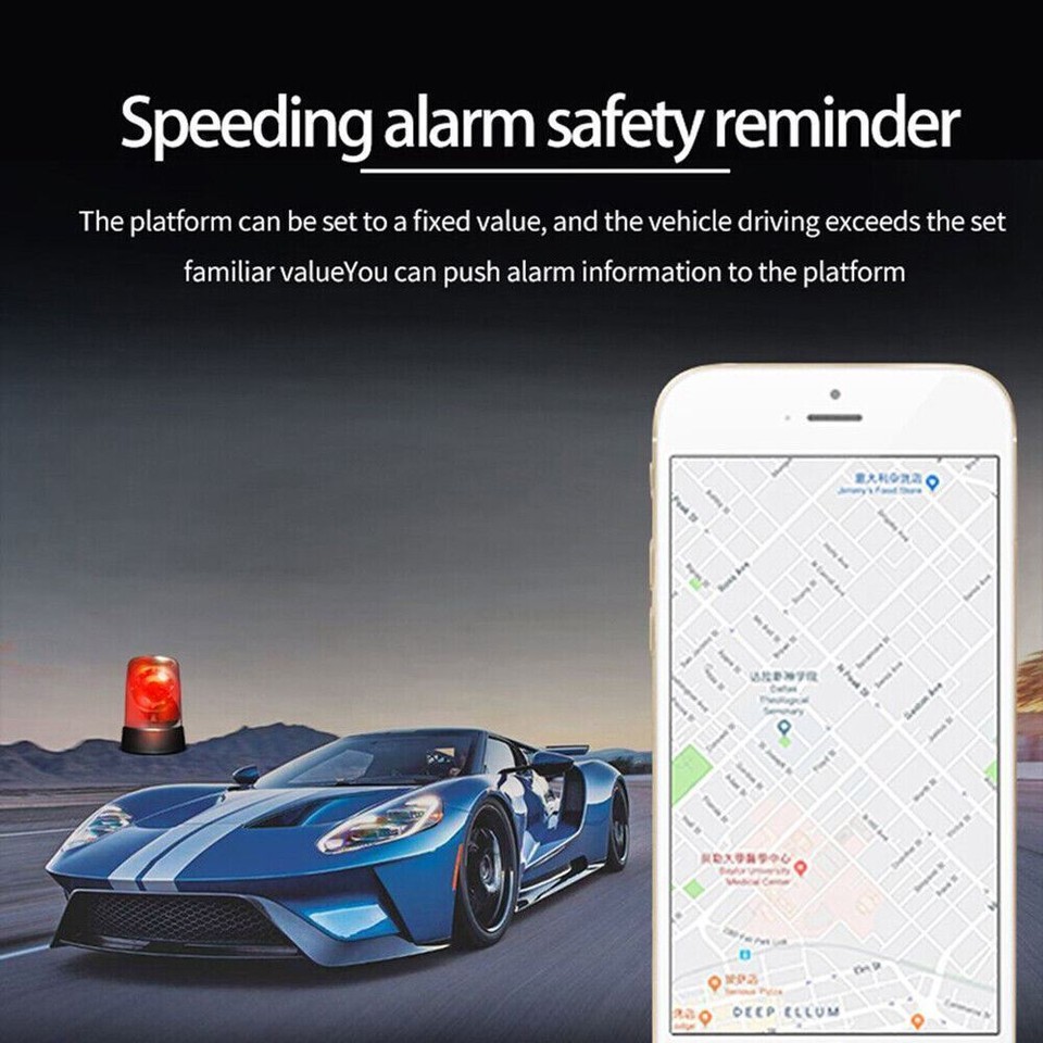 GPS Tracker Real-time Tracking Locator Device GPRS GSM Car/Motorcycle ...