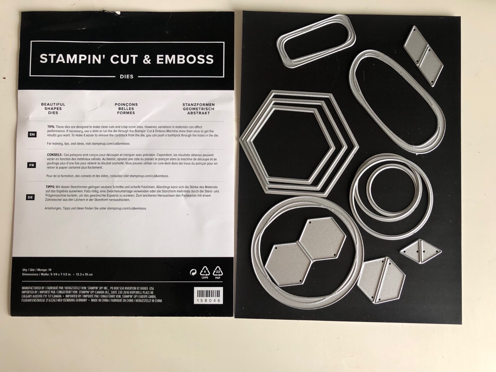 Stampin' Up Beautiful Shapes Stampin' Cut & Emboss Dies | eBay