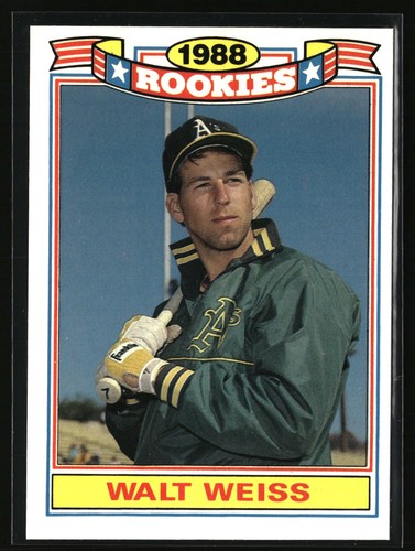 Walt Weiss 1989 Topps #21a Glossy Rookies Oakland Athletics | eBay