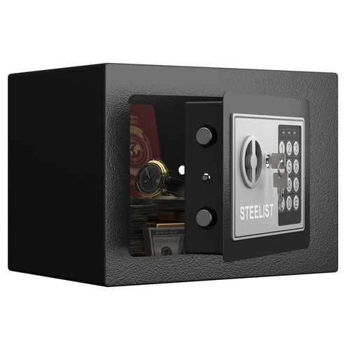 Small Safes for Home, 0.23 Cubic Fireproof Safe with Code, Safety Box ...
