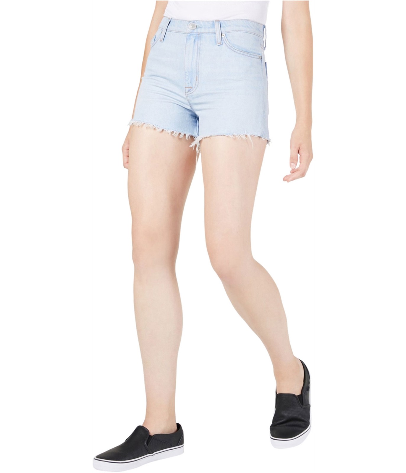 Hudson Womens Sade Cut Off Casual Denim Shorts, blue, 31 | eBay