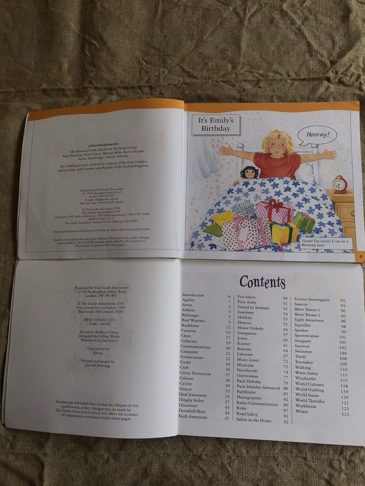 Brownie Guide Badge Book And A Brownie Guide Handbook | eBay UK