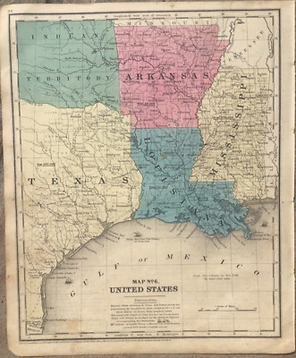 United States (1900-Now) - Antique Texas Map