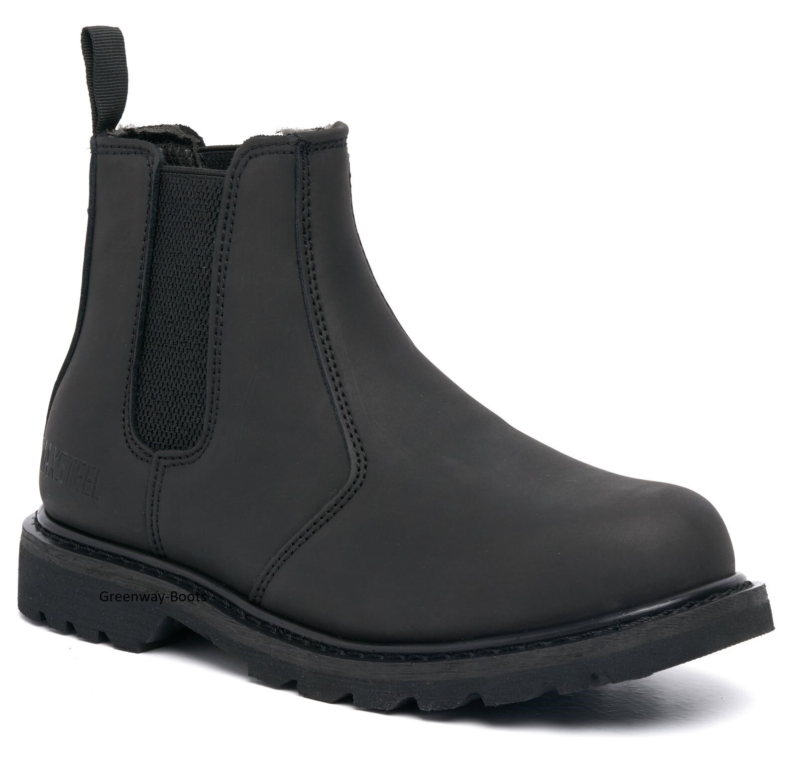 MENS LEATHER DEALER CHELSEA STEEL TOE CAP SAFETY WORK BOOTS GOODYEAR ...