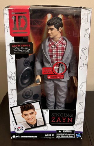 ONE DIRECTION SINGING ZAYN MALIK DOLL NEW IN BOX *NEEDS BATTERIES* FAST ...