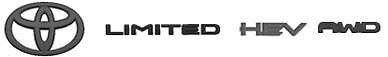 Genuine Toyota Grand Highlander Limited Hybrid AWD Black Emblem ...