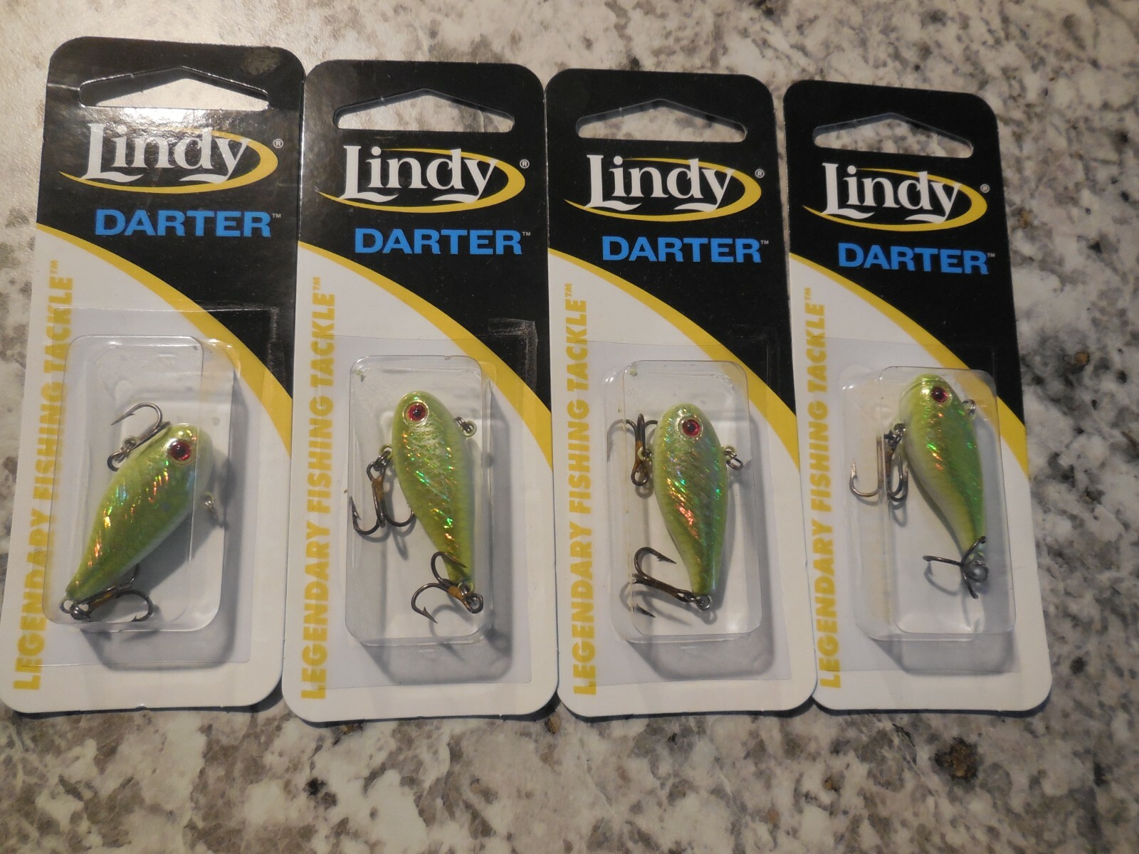 4 Pack Lindy Darter Jig Ice & Crappie Rattle Bait 1/8 oz.Lures ...