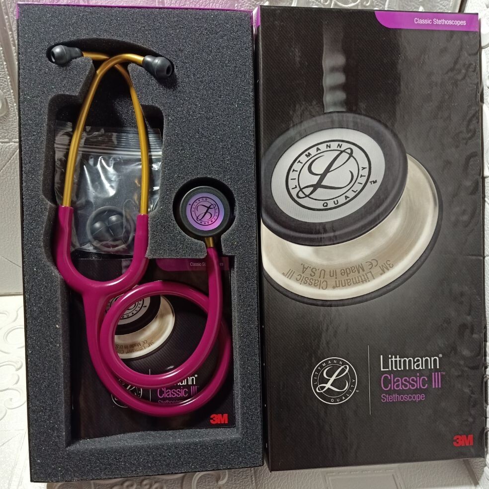 3M Littmann Classic III Monitoring Stethoscope 5806 Raspberry Rainbow ...