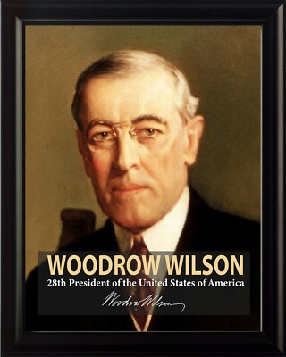 Woodrow Wilson 28th President Poster Picture or Framed Wall Art | eBay
