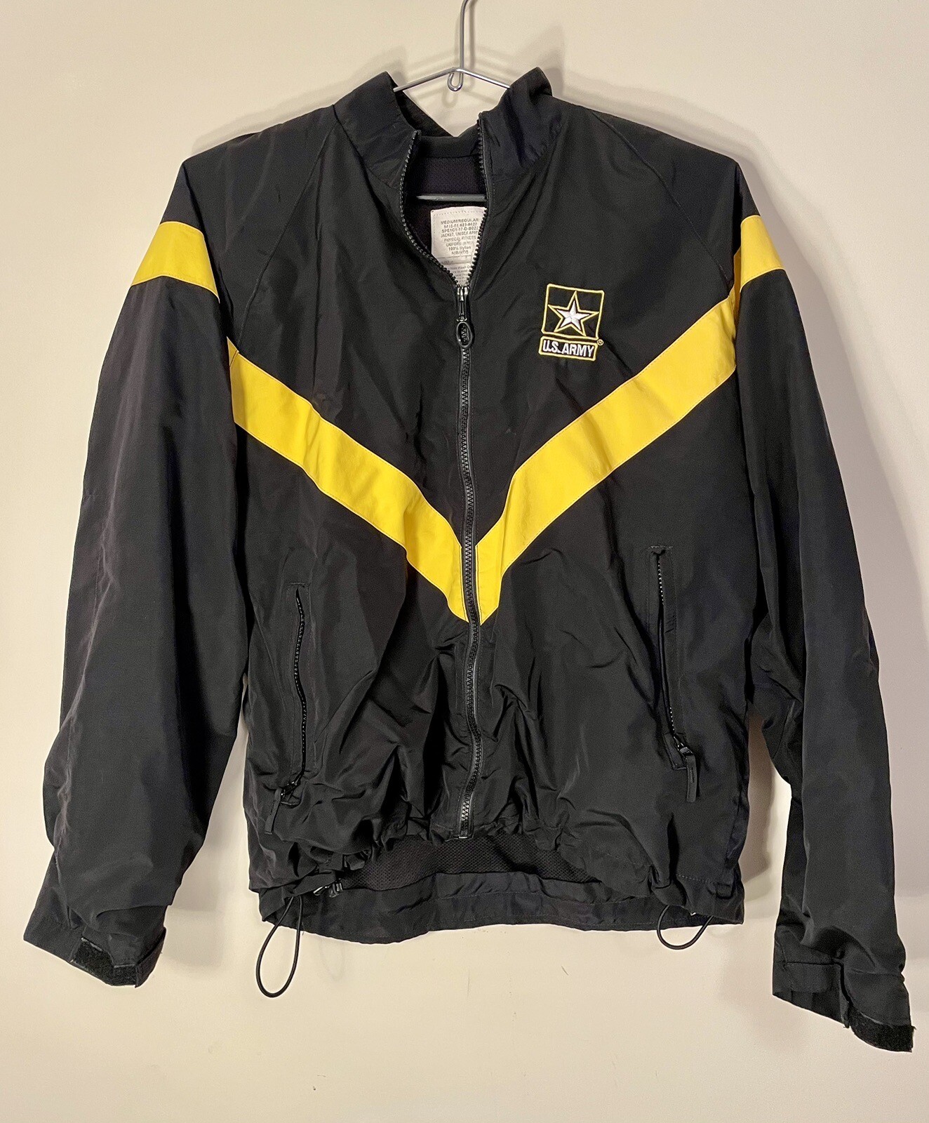 APFU Jacket Medium / Regular PT Wind Breaker Black Gold Unisex - Army ...