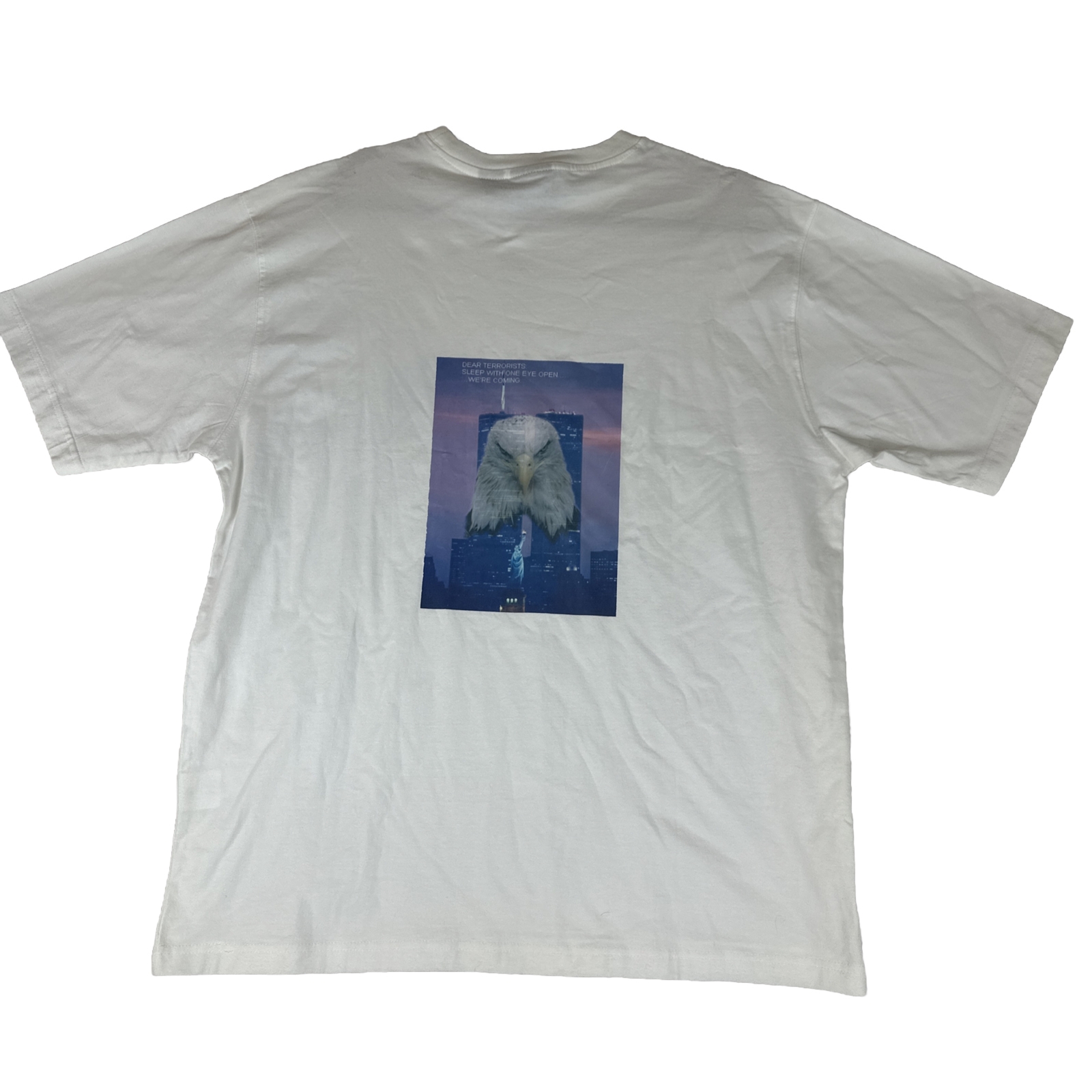 Vtg Y2K Route 66 United We Stand Patriotic Eagle Twin… - Gem