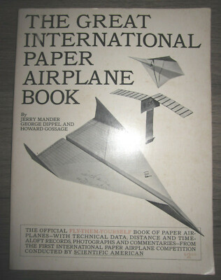 Vtg PB, The Great International Paper Airplane Book by J Mander, G ...