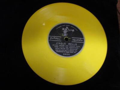 Walt Disney 45 RPM Yellow Record Jingle Bells/Christmas Symphony 2354 ...