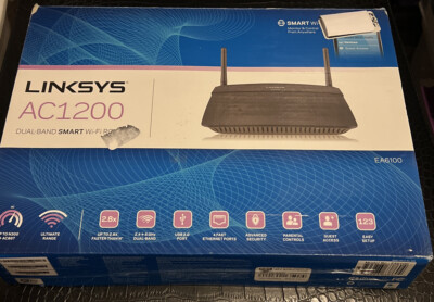 Linksys EA6100 AC1200 Fast Ethernet Smart Wi-Fi Dual-Band Router | eBay