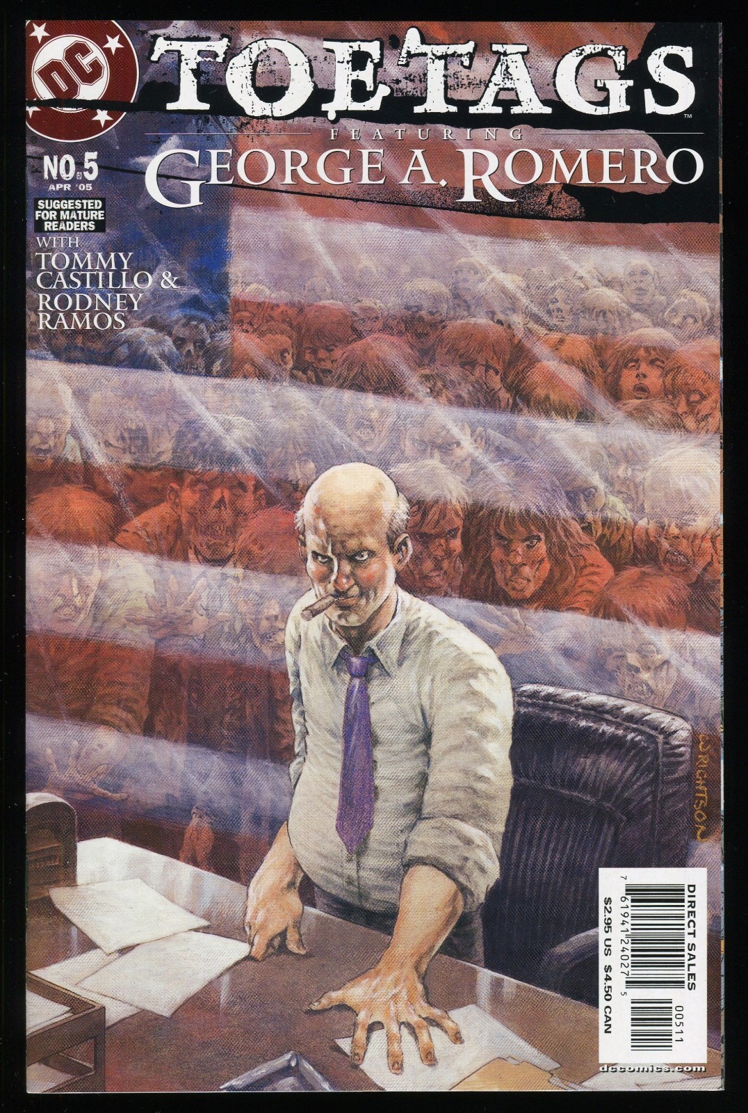 Toe Tags George A Romero Comic Set 1-2-3-4-5 Zombie Horror Bernie ...