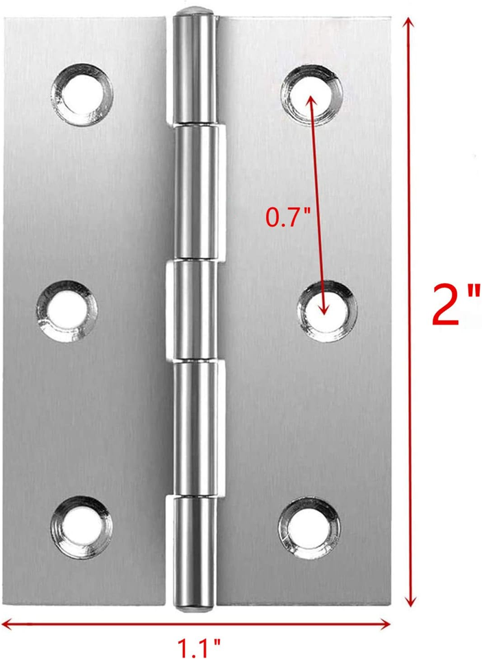 2 Inch Butt Hinges for Cupboard Cabinet Home Furniture Hardware Door ...