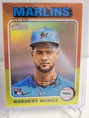 2024 Topps Heritage High Number - SP Roddery Munoz #722 Chrome 359/699 ...