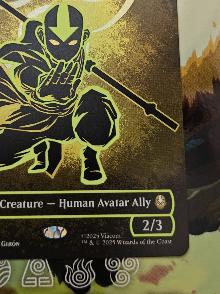 Aang, Swift Savior (Borderless) (Neon Ink Foil) Avatar: The Last ...