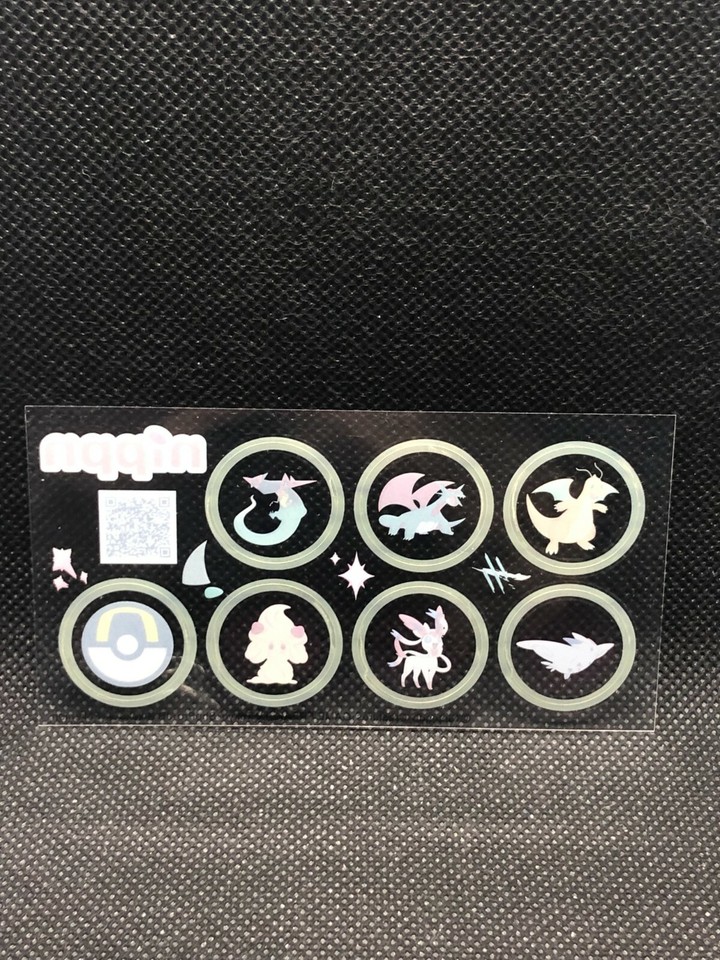 Dragonite Sylveon Pokemon Sticker Seal Japanese Nippn Nintendo Rare ...